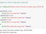 Leap Year Program In Python 2 Working Methods Hdfstutorial