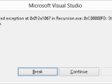 Understanding Tail Recursion Visual Studio C Assembly View