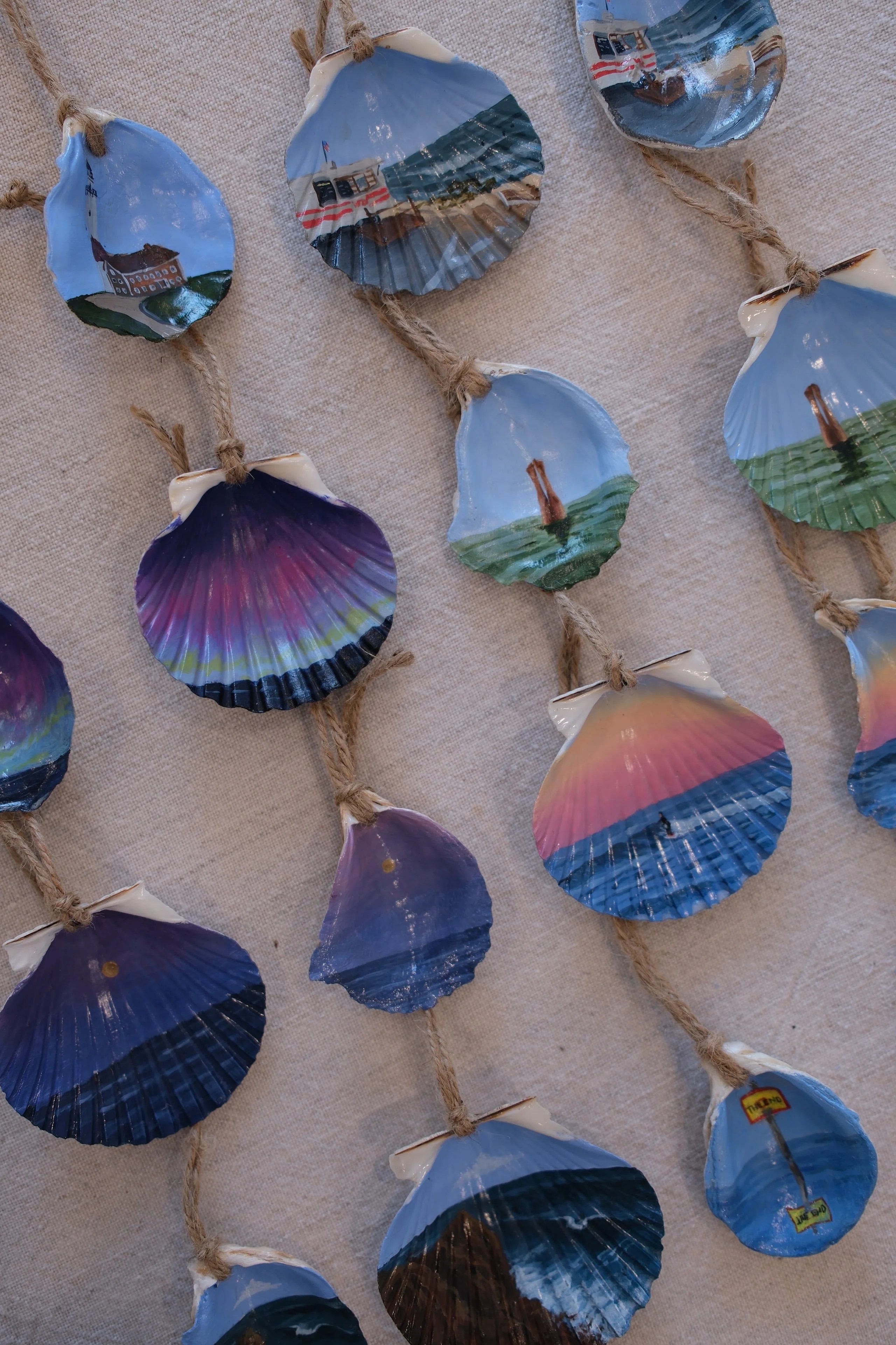 Handmade Seashell Ornaments Coastal Holiday Decor By Candace Ceslow