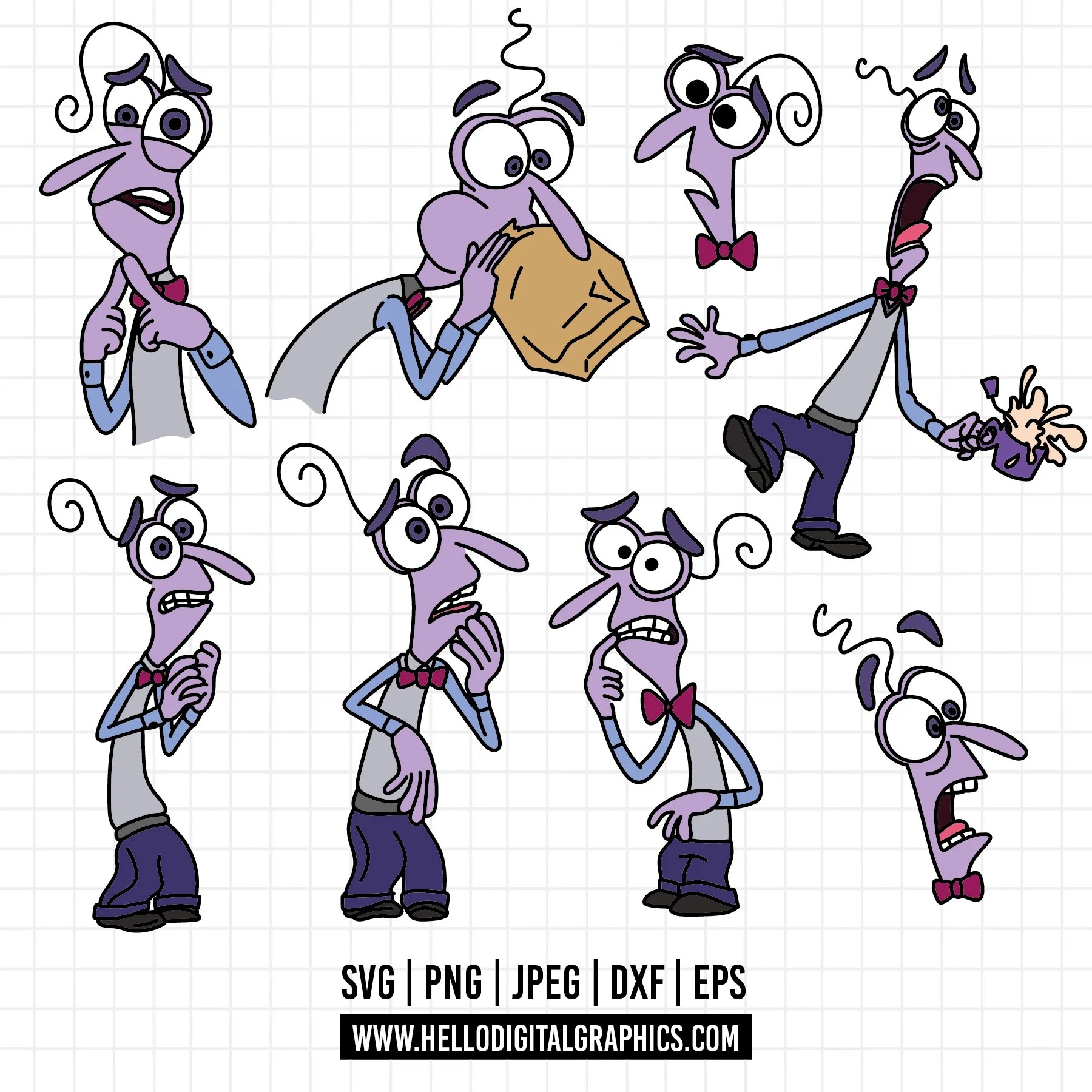 Cod1496 Anger Inside Out 2 Svg Eps Png Characters Inside Out Ang