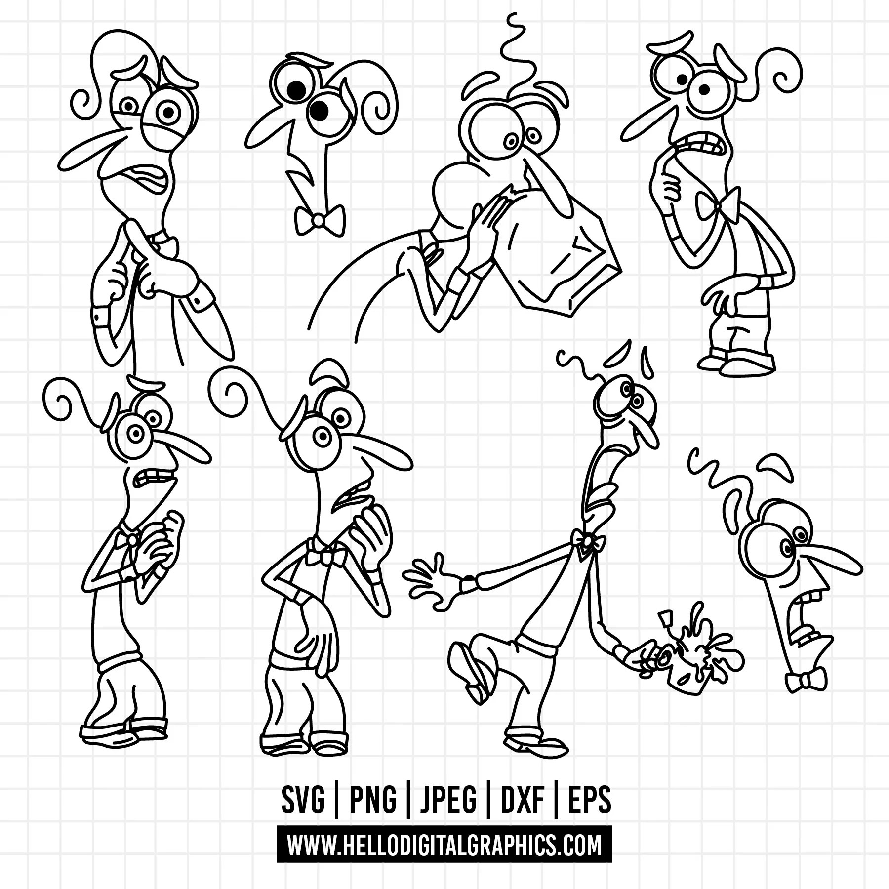 Cod1497 Anger Inside Out 2 Svg Eps Png Characters Inside Out Ang