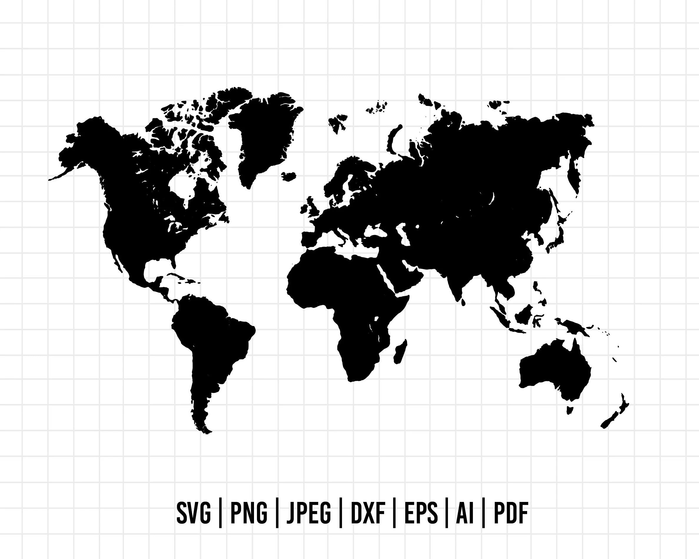 Cod81 World Map Svg World Map Silhouette Svg Map Svg Travel Svg W