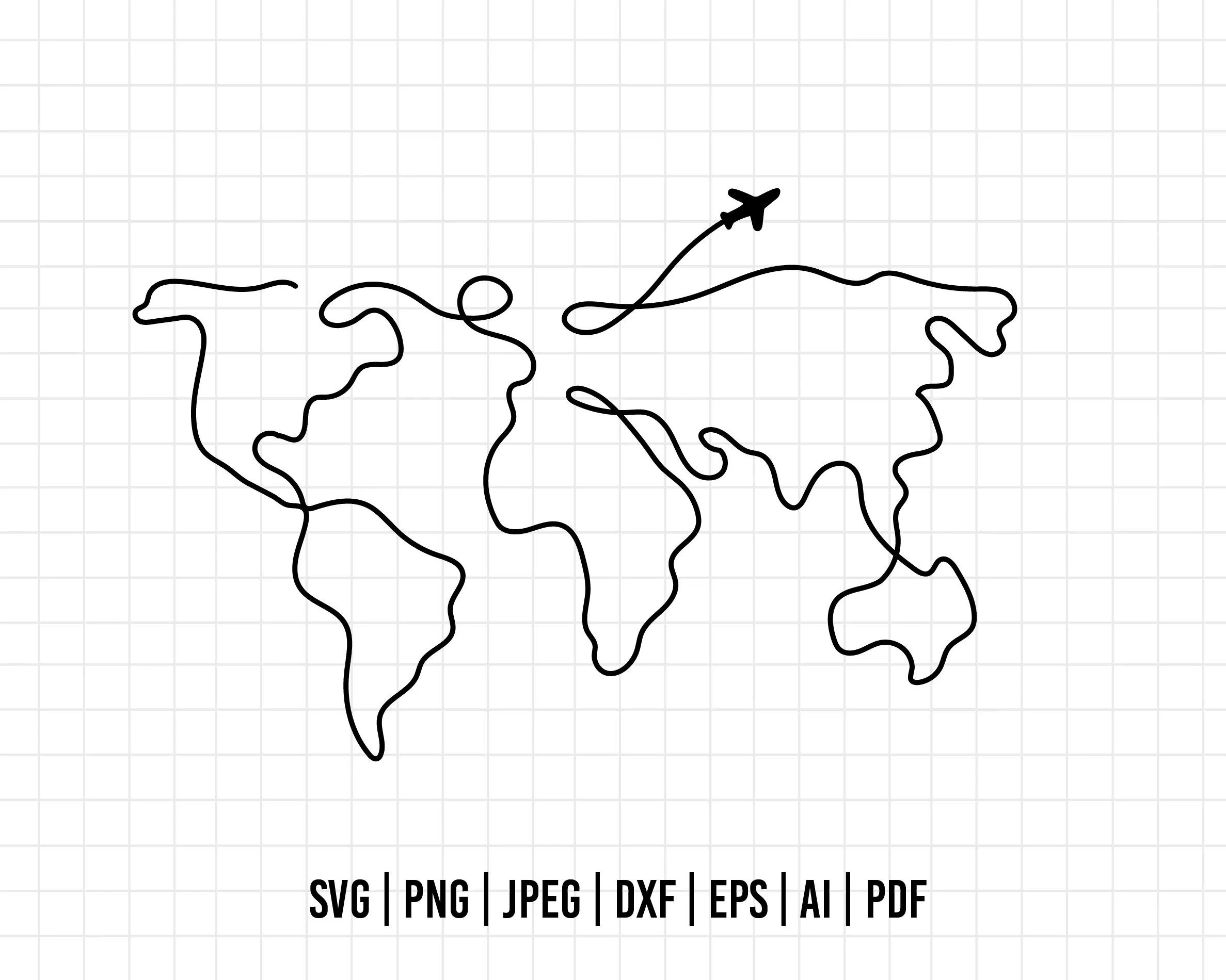 Cod86 World Map Svg World Map Silhouette Svg Map Svg Travel Svg W