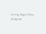 Anagrams Algorithms In Java