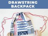 Diy Drawstring Backpack Free Pattern And Video Tutorial тлж Hello Sewing