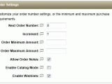 Order Settings