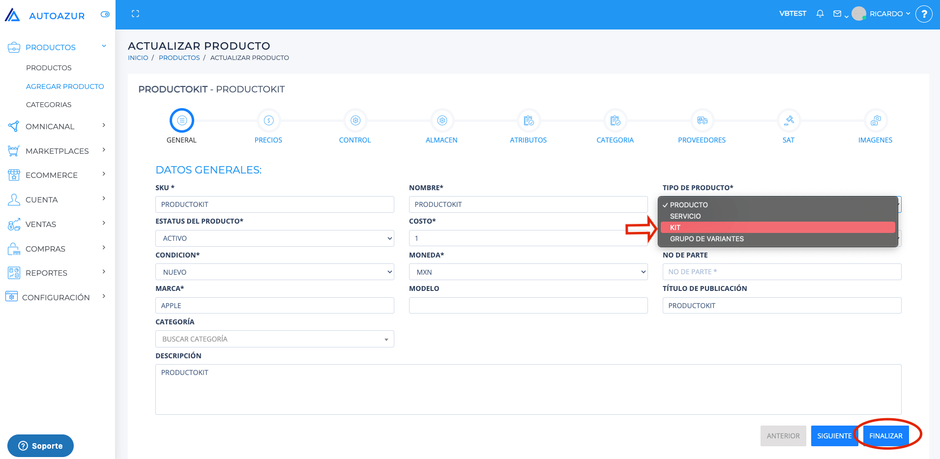 MANUAL DE KITS – AutoAzur-Ayuda AutoAzur
