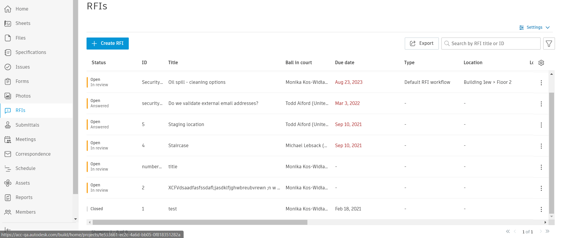 Getting Started With Rfis In Autodesk Build