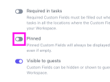 Pin Custom Fields Clickup Help