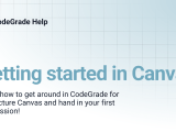 Getting Started In Canvas Codegrade Help