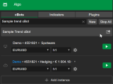 Manage Cbots And Indicators Using Algos Ctrader Algo