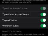 Settings Ctrader Invite