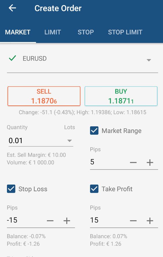 Orders Ctrader Mobile Android - Best City Textures in HD