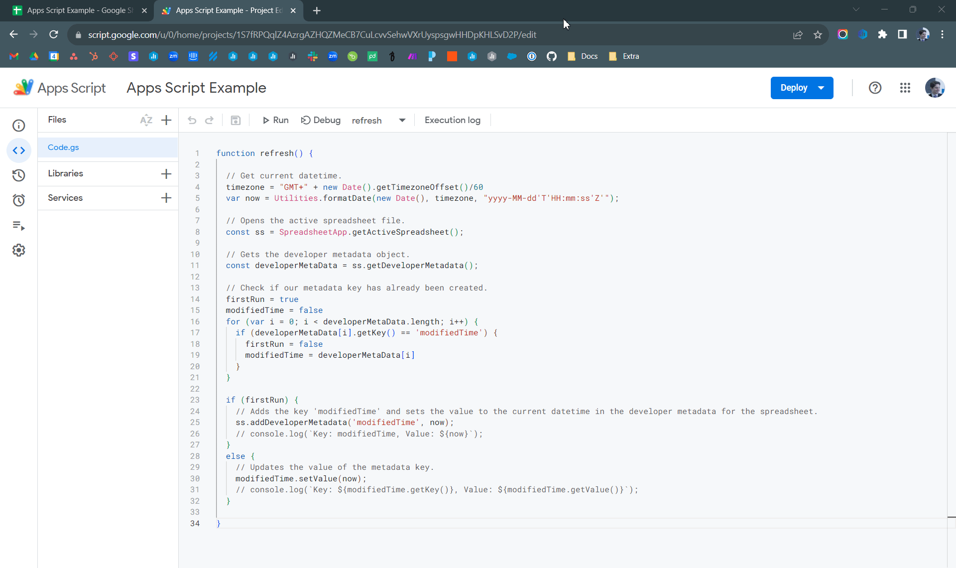 Google Spreadsheet Script Tutorial Google Apps Script Tutorials - Modern Abstract Design - 8K