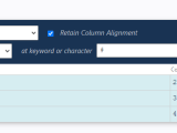 Split Column Filter Docparser