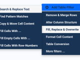 Search Replace Text Filter Table Docparser