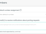 Setting Default Number Assignment Documo