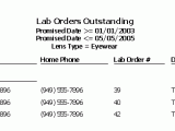 Lab Orders Outstanding