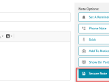 Using Secure Notes Gold Vision Help Centre