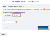 Creating Graded Harmonize Discussions In Brightspace Harmonize