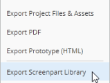 Managing Screenpart Libraries