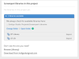 Managing Screenpart Libraries