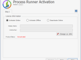 License Management How To Activate Process Runner License