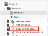 Copying Notebook Folders Pages And Entries Labarchives