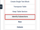 How To Identify Table Subsections Mailparser
