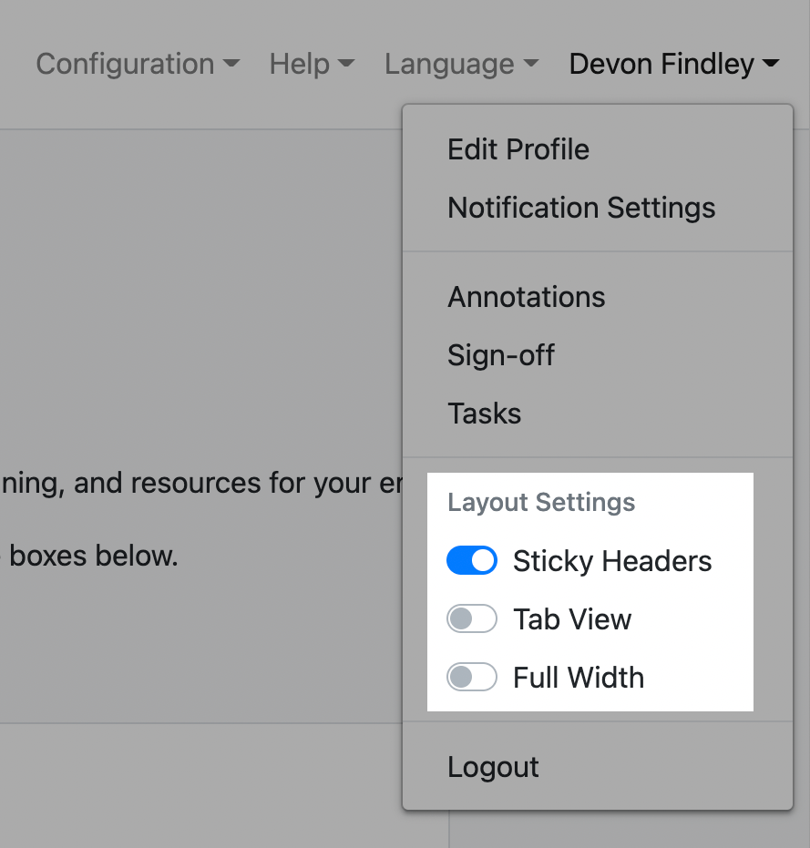 Changing Your Layout Settings - Ondexx Help Center