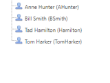 Roles Tab Users Section