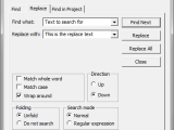 Edit Find Replace Find In Project