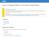 Okta Sso Configuration Guide Secure Code Warrior