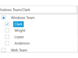 Textmode With Dropdowntree Widget For Syncfusion Essential Js