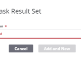 Add A Task Result Set