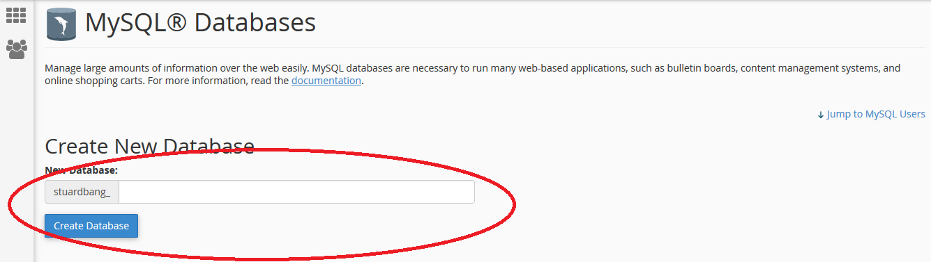 Create a MySQL Database and a User from cPanel