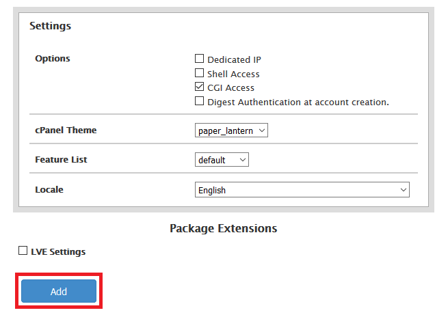 How to Create Hosting Packages in WHM