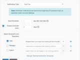 Training Campaign Notifications Overview Knowledge Base