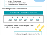 Understanding Number And Shape Patterns 4th Grade Math Worksheets