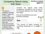 Comparing Objects Using Their Sizes Themed Math Worksheets