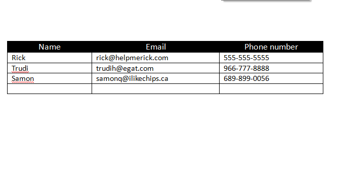 Creating Tables in Microsoft Word – Part II – Video Tip – HelpMeRick ...