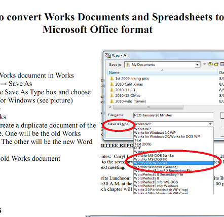 Converting Microsoft Works to Microsoft Office – Notes – HelpMeRick.com ...