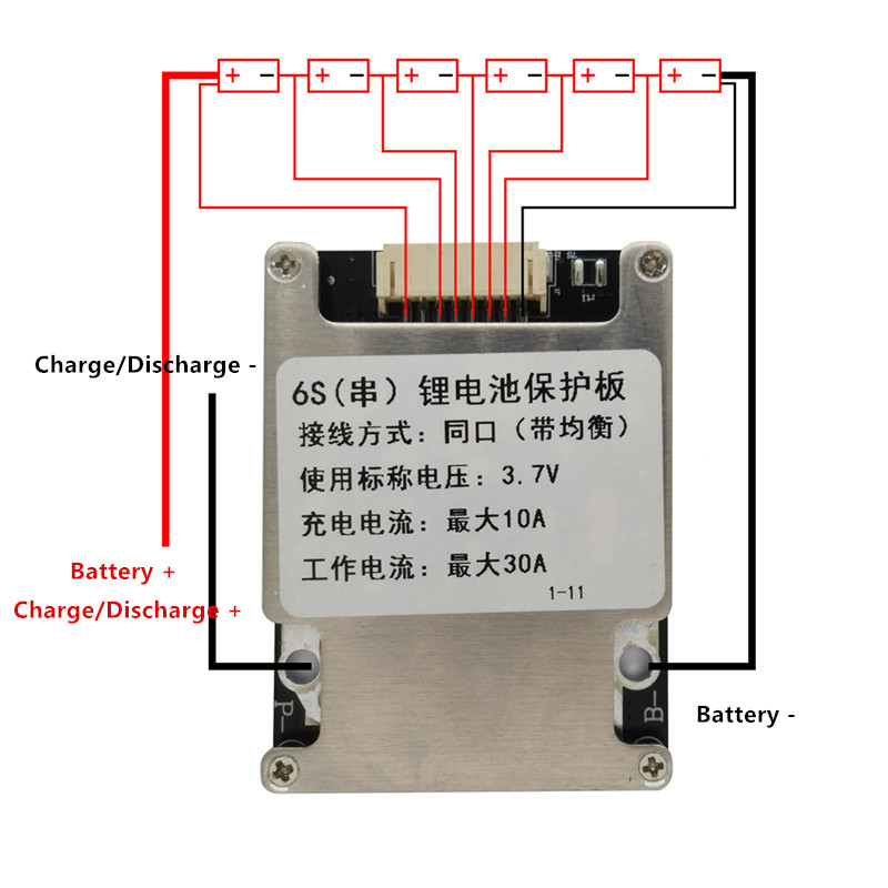20A 30A 48V BMS 24V 6S 7S 8S 11S 12S 13S 14S BMS – Heltec BMS