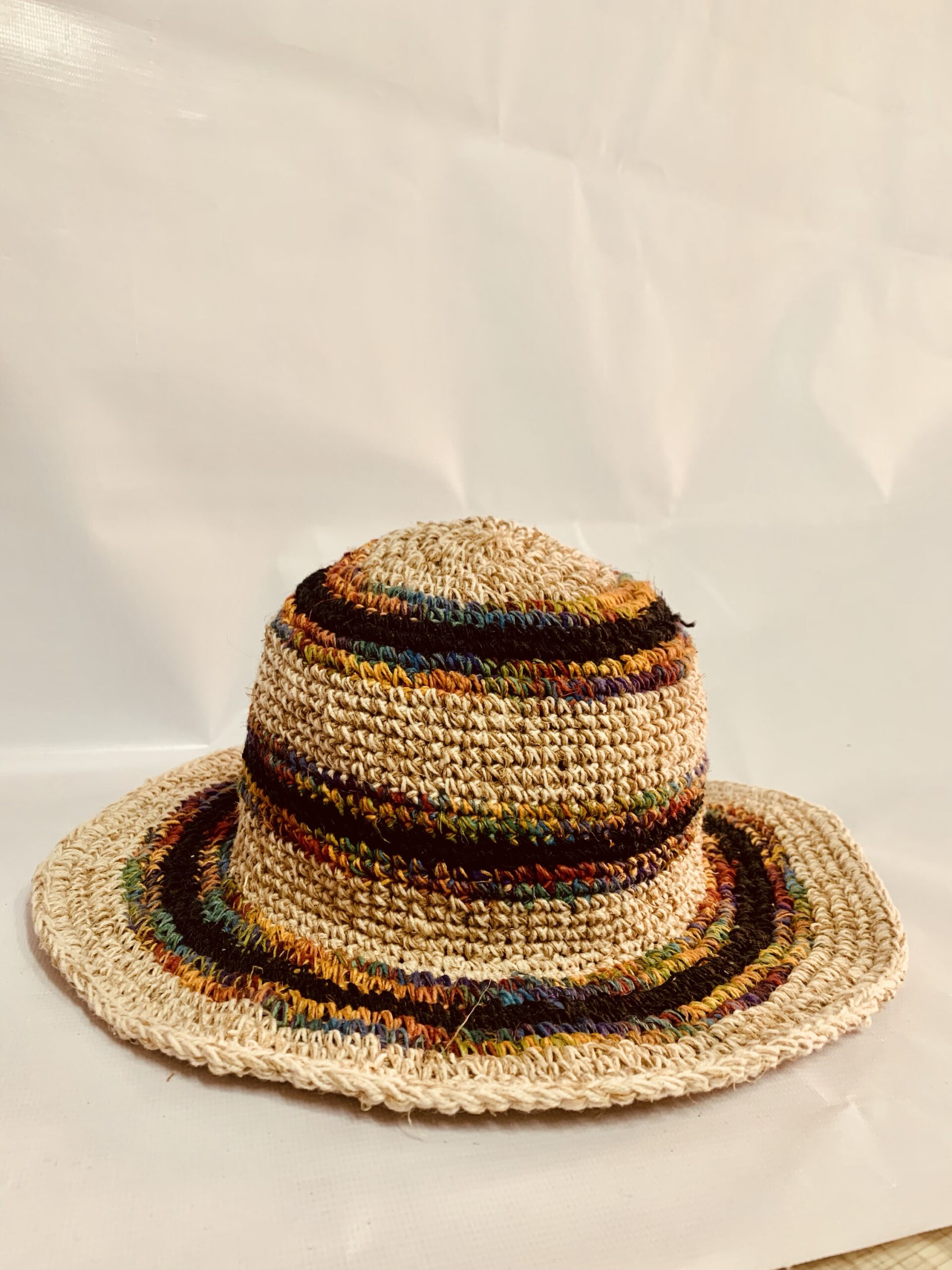 Multi Color Knitted Hat - Himalayan Hemp