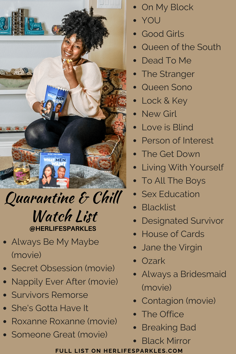 Quarantine and Chill: Ultimate Binge Watch List - Her Life Sparkles