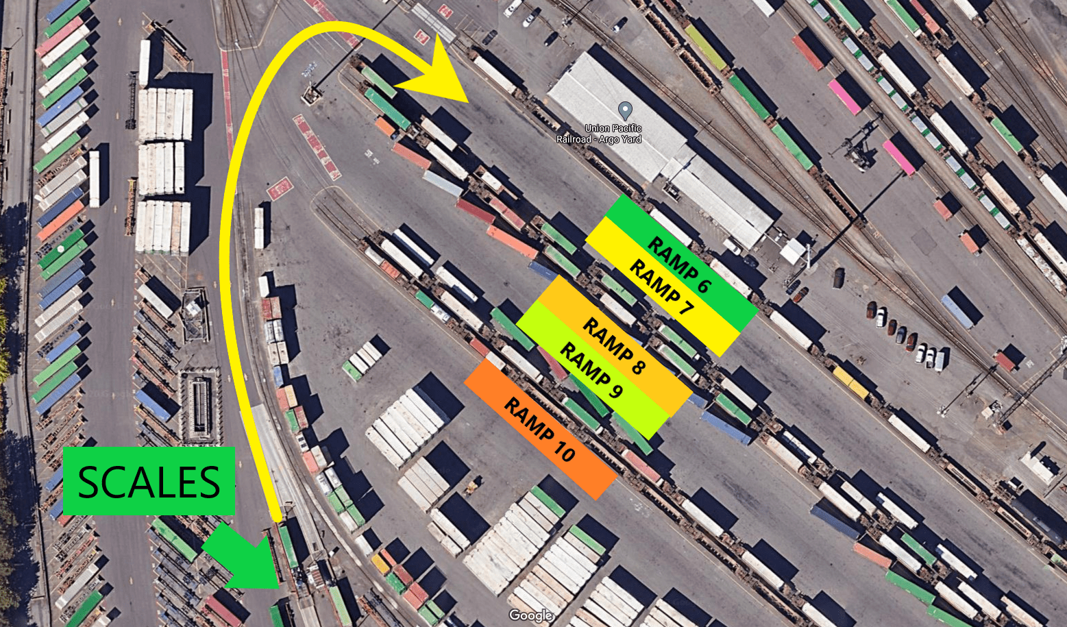 UP Seattle Ramp Map – Hermann Brothers Logging & Construction, Inc.
