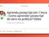 Aprenda Javascript Em 1 Hora E 4 Minutos Como Aprender Javascript Do