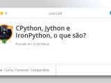 Cpython Jython E Ironpython O Que São