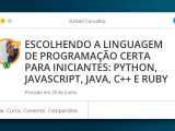 Escolhendo A Linguagem De Programação Certa Para Iniciantes Python
