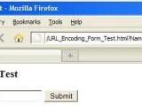 Url Encoding On Html Form Data Firefox